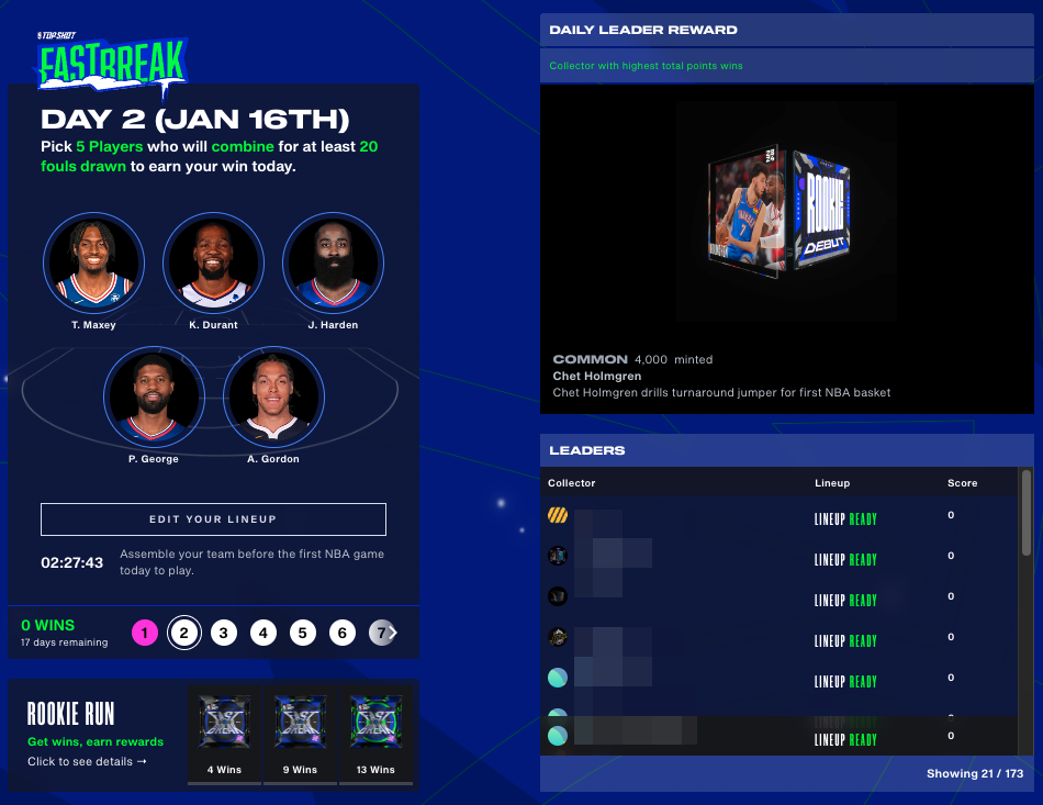 Fast Break – NBA Top Shot